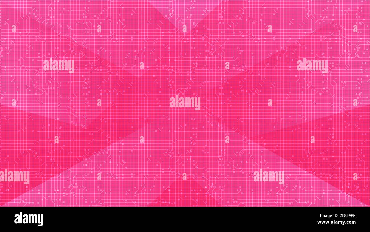 Pink Microchip on Technology Background,Hi-tech Digital and security ...