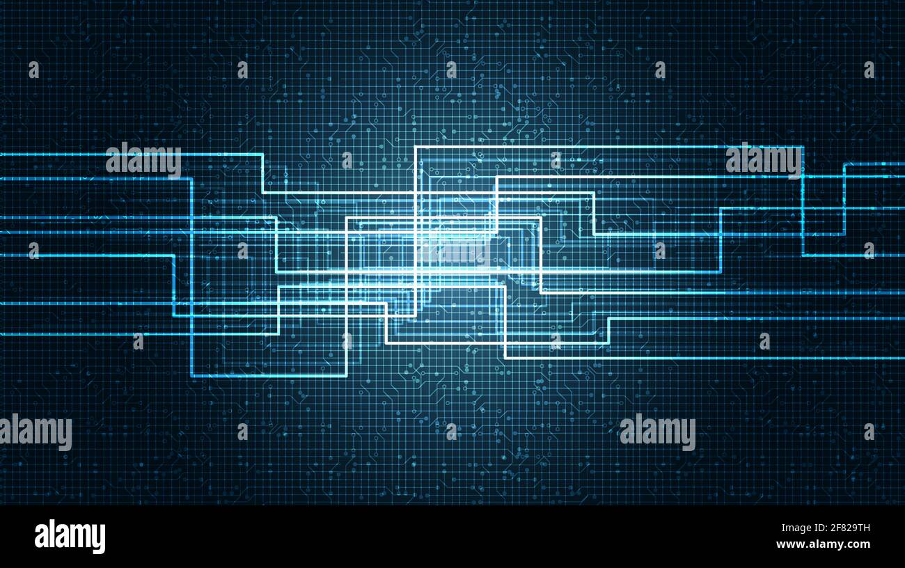 Binary Line Circuit Microchip on Technology Background,Hi-tech Digital ...
