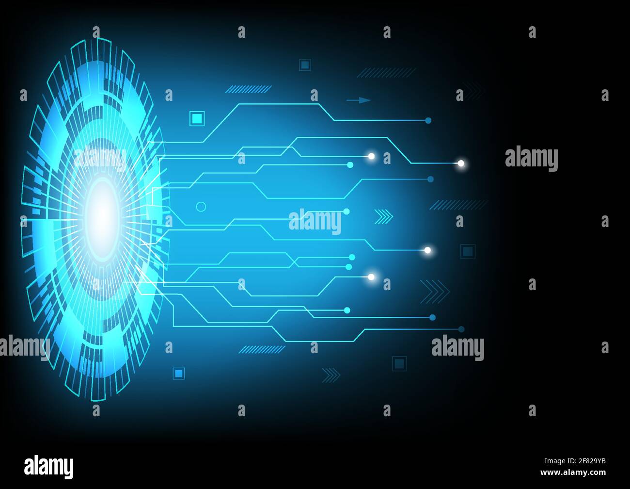Abstract hi-tech background. Future technology digital circuit network ...