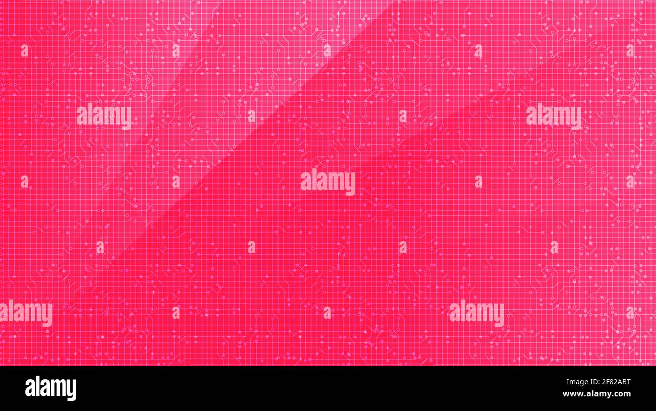 Pink Circuit Microchip Technology on Future Background,Hi-tech Digital ...