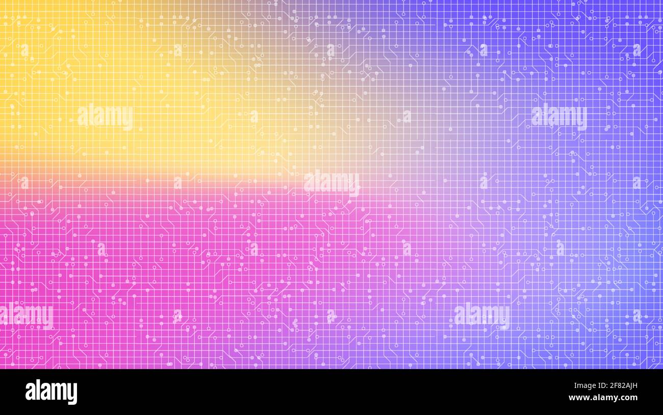 Colorful Technology Background,Hi-tech Digital and Unicon Concept ...