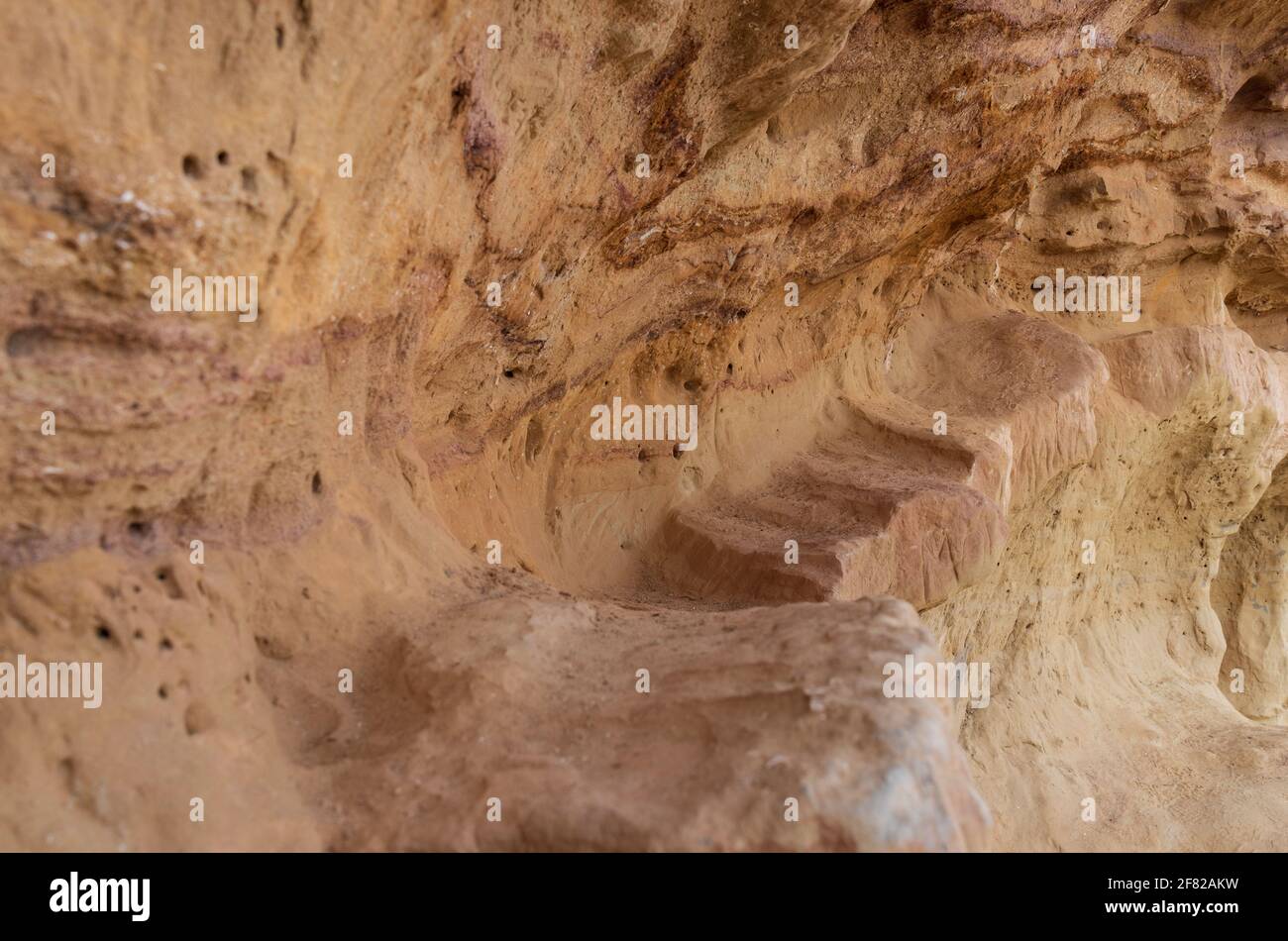 Geological rock formations that look like a path through the desert ...