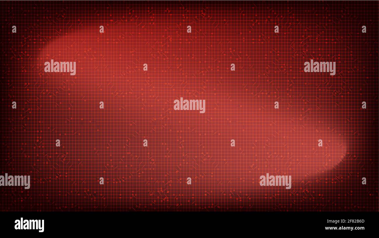 Dark Red Digital Microchip on Technology Background,hi Tech and ...