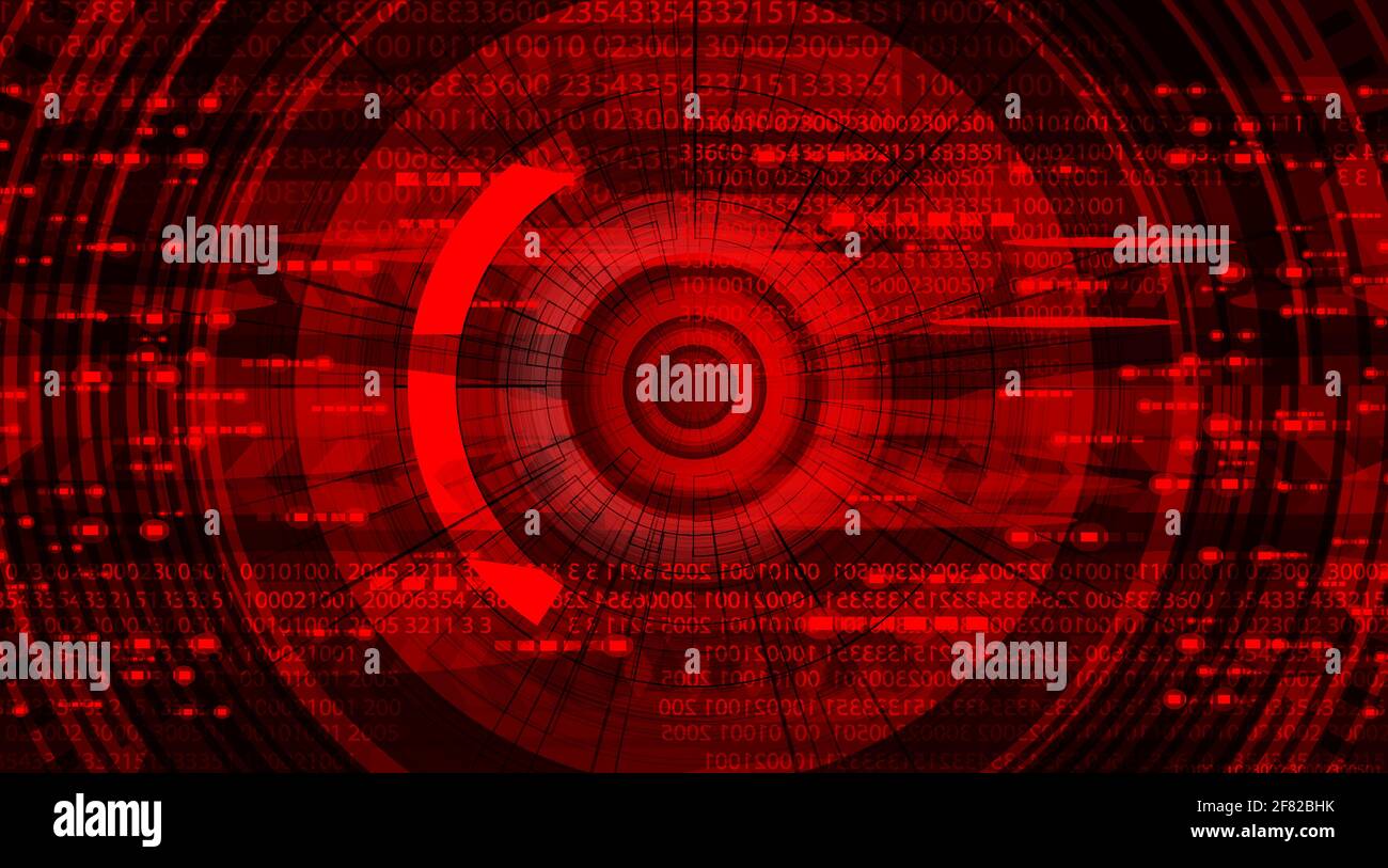 Abstract Cyber Hi-tech Eye Technology Background,Camera Security and ...