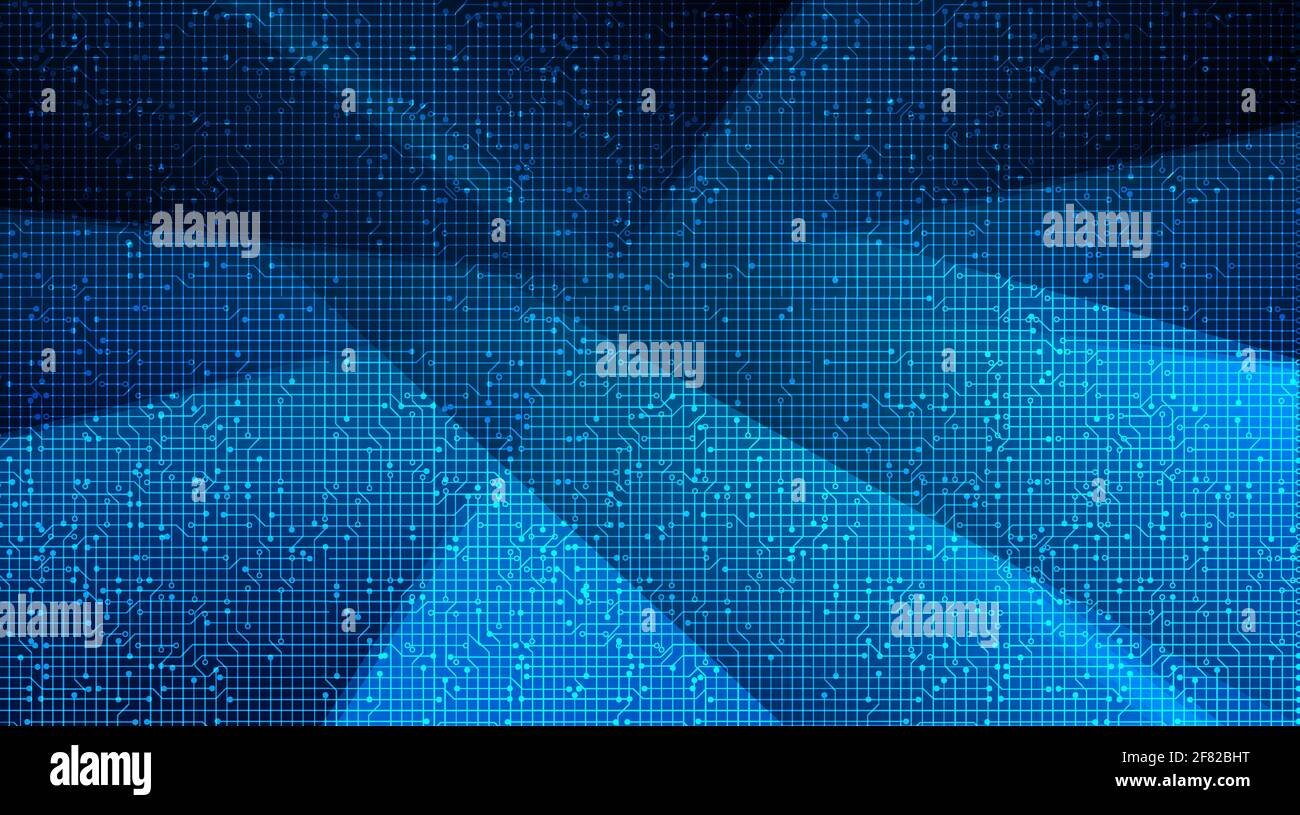 Abstract Polygon Circuit Line on Technology Background,Hi-tech Digital ...