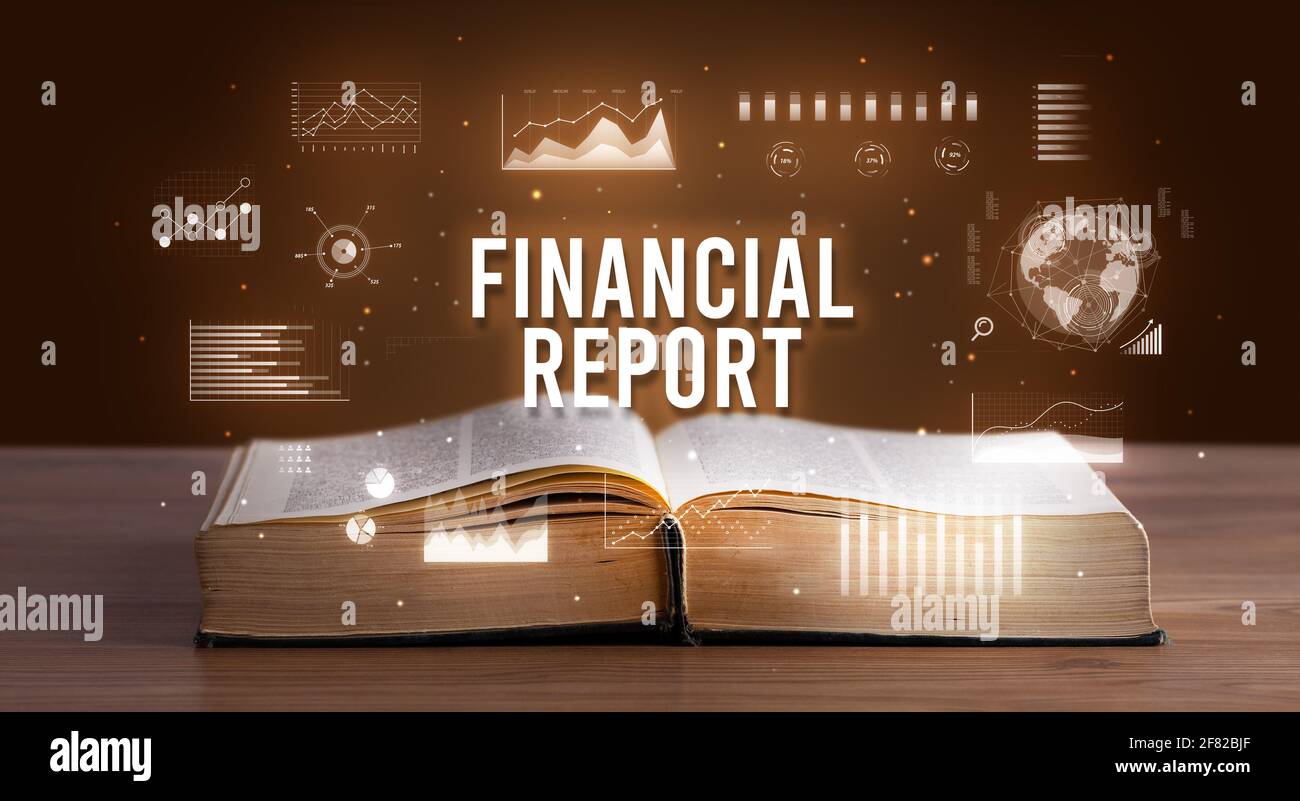 Business inscription coming out from an open book Stock Photo - Alamy