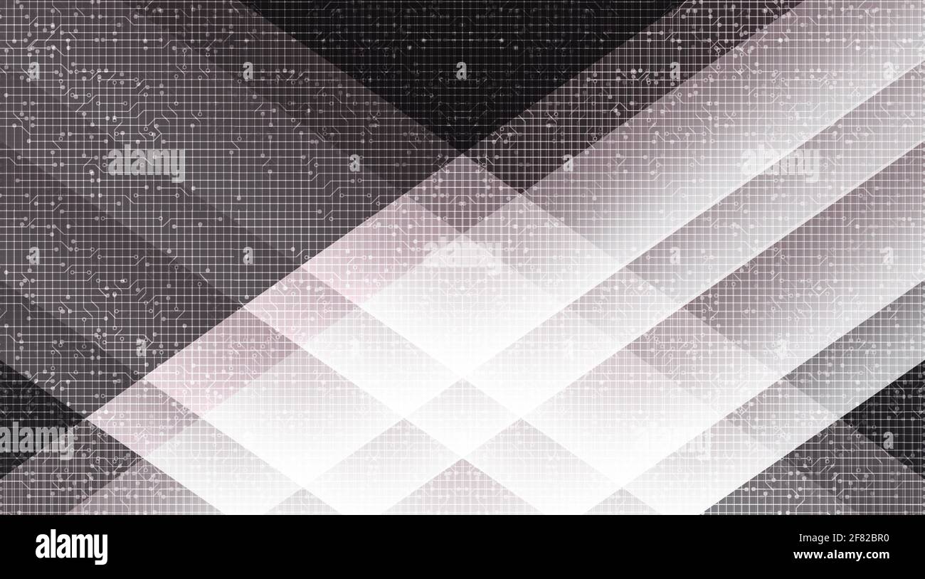 Light Gray Circuit Microchip Technology on Future Background,Hi-tech ...
