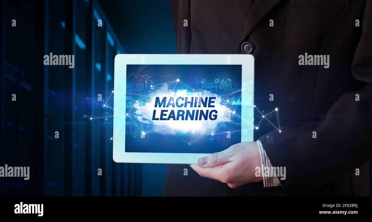 Person holding tablet, technology concept Stock Photo - Alamy