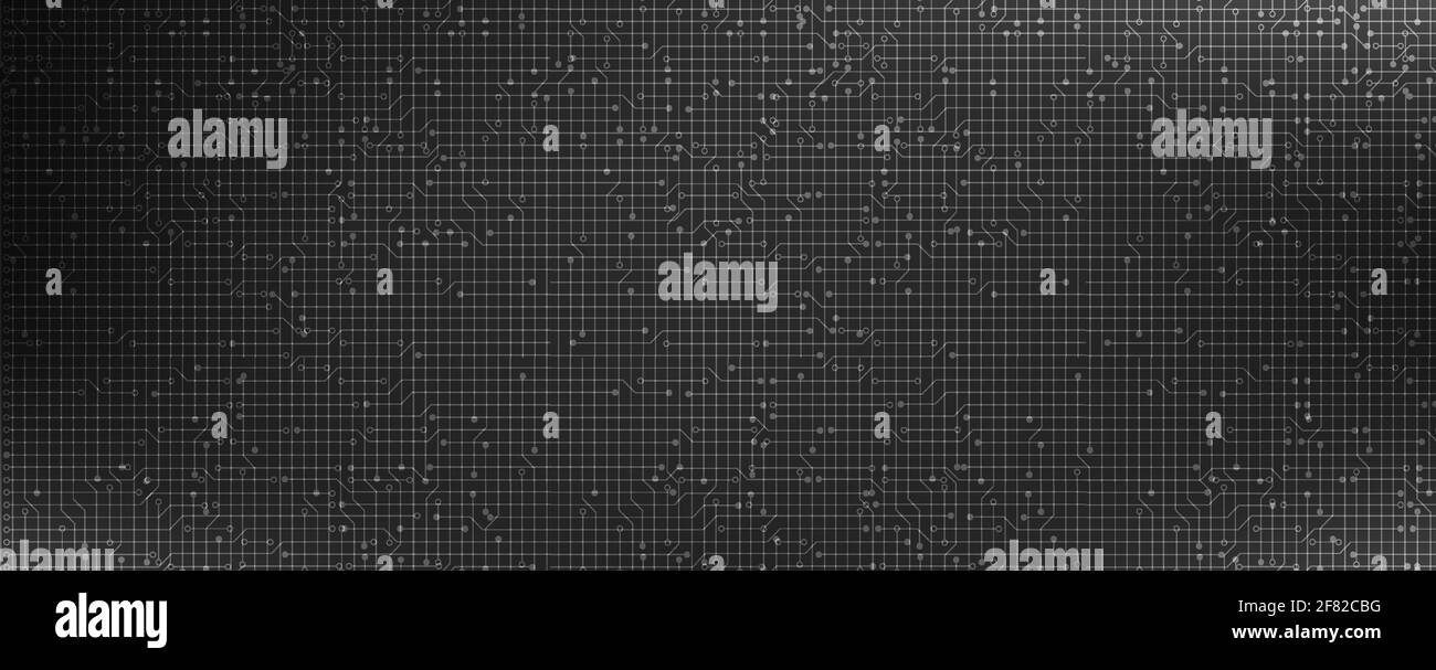 Dark Gray Circuit Microchip Technology on Future Background,Hi-tech ...