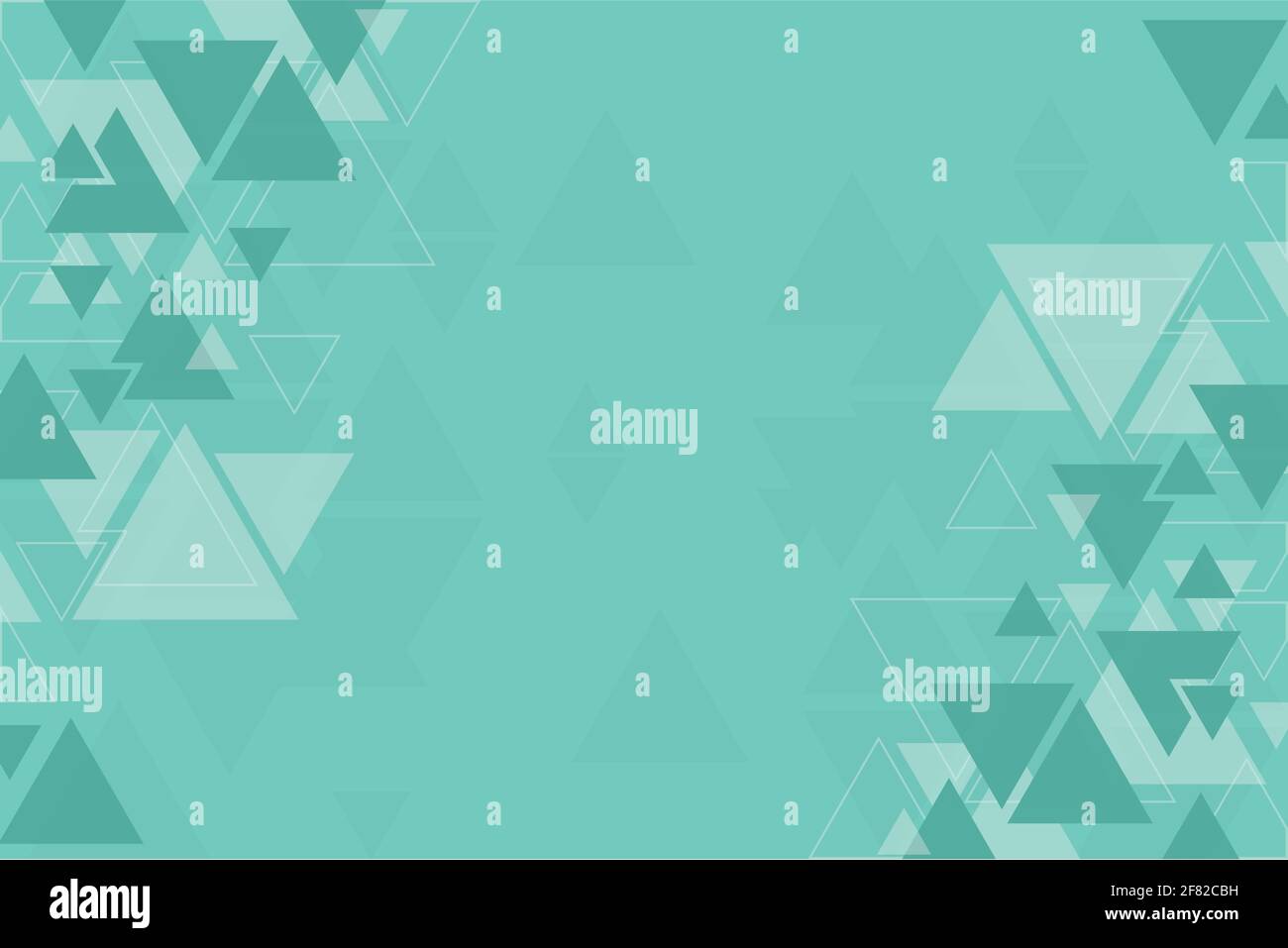 Abstract vector background, teal pattern, symmetrical geometric shapes ...
