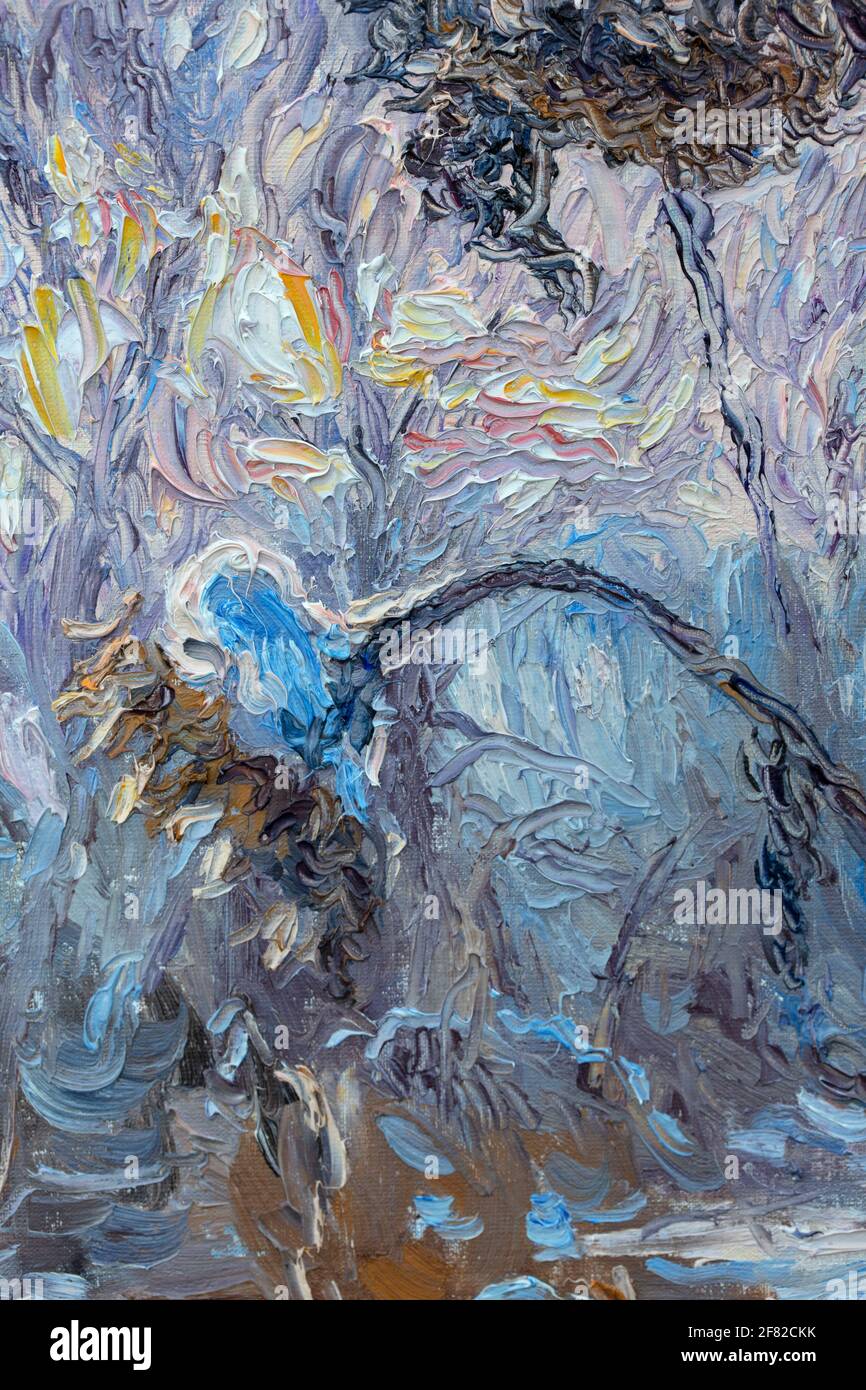 bouquet of flowers, still life, oil painting, handmade drawing Stock ...