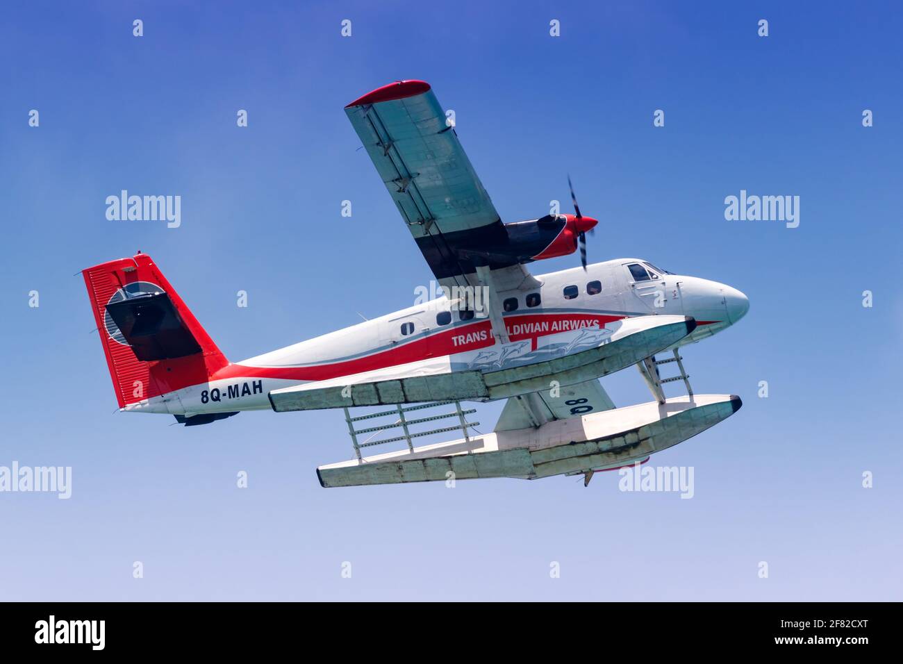 Male, Maldives – February 20, 2018: TMA - Trans Maldivian Airways De ...