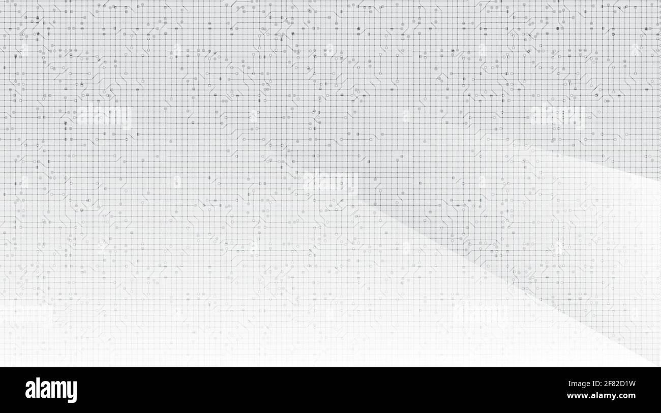White Circuit Microchip on Technology Background,Hi-tech Digital and ...
