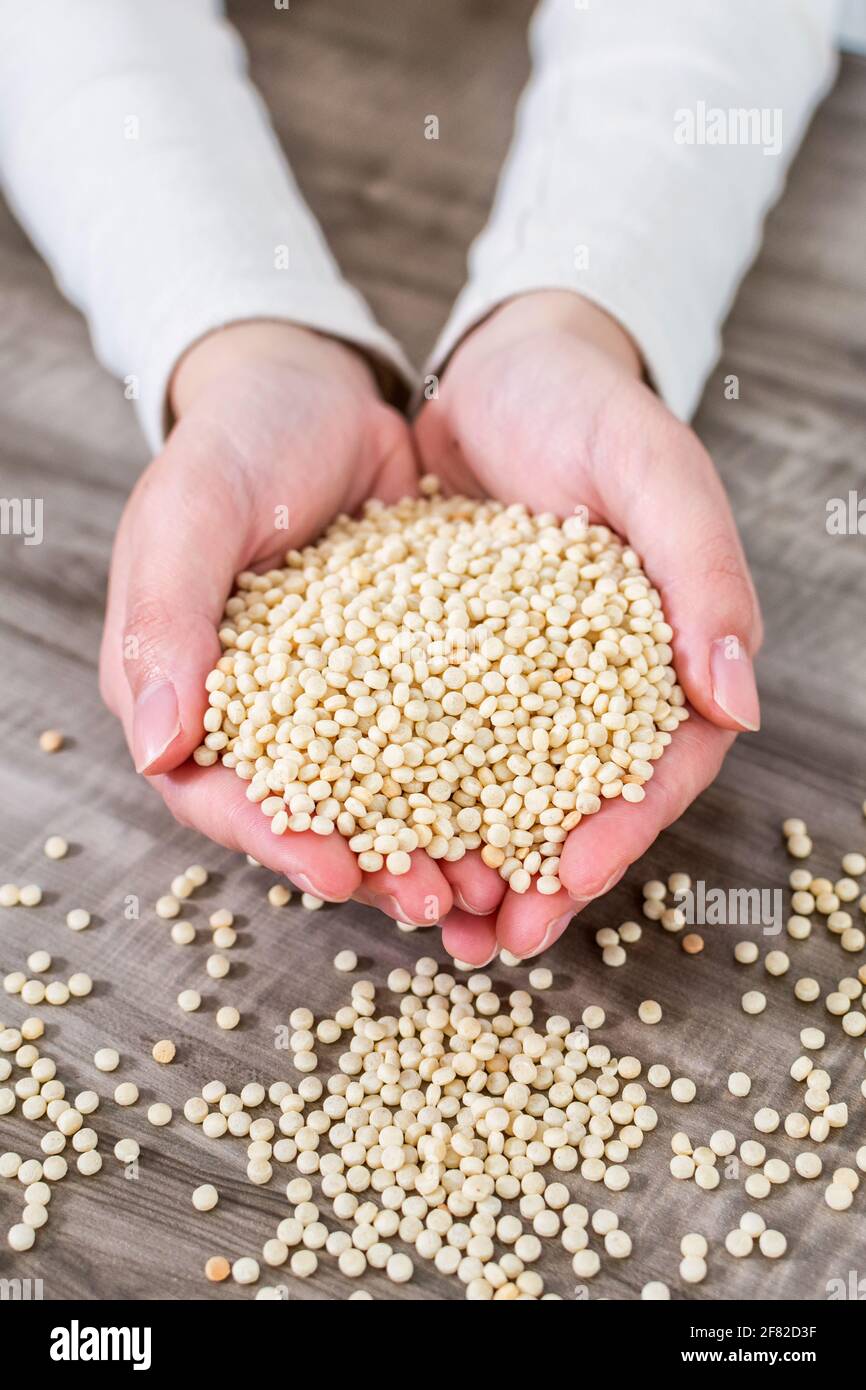 Preparation couscous semolina hi-res stock photography and images - Alamy
