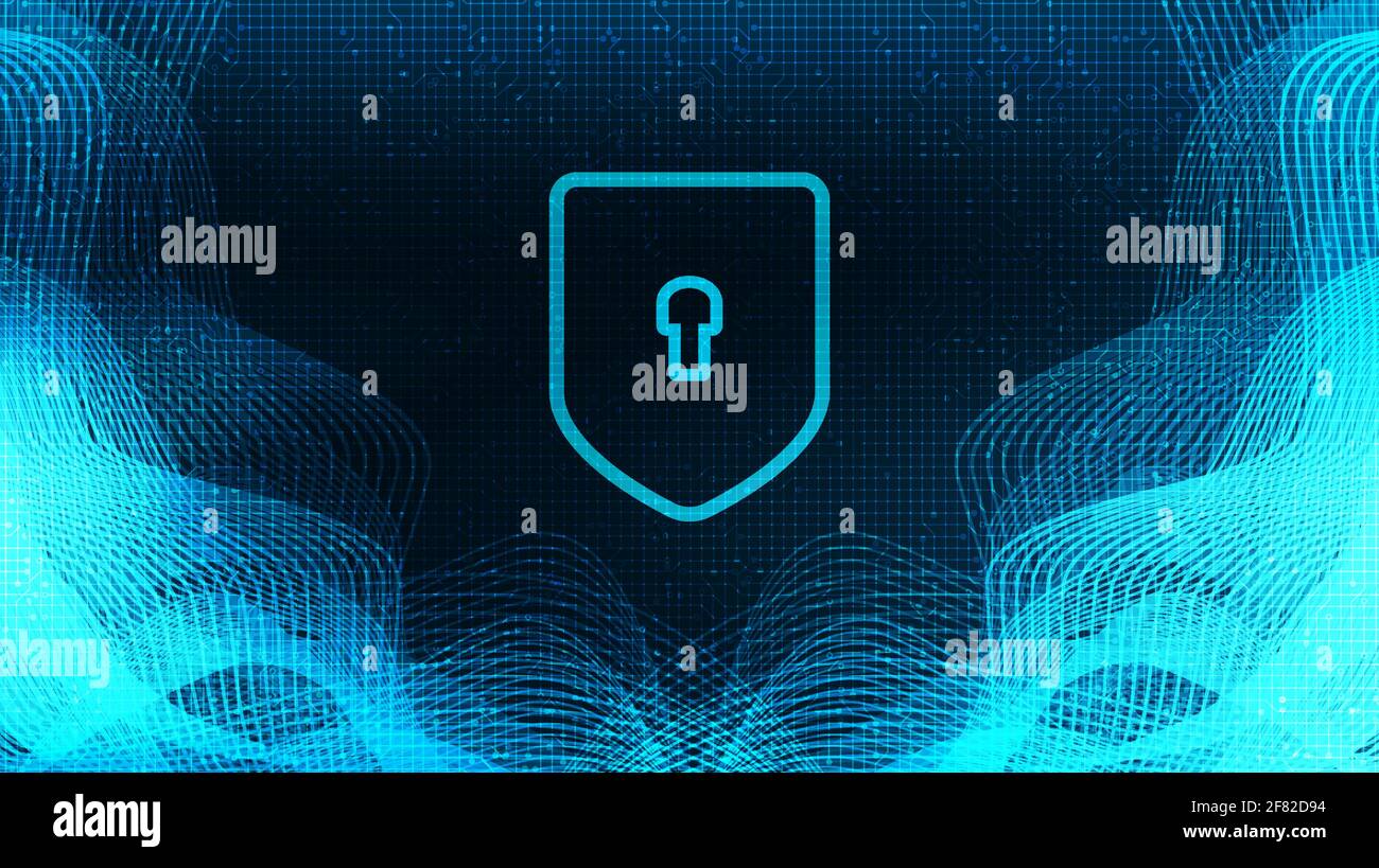 Binary Technology Shields Security,protection and connection Concept background design.vector ...