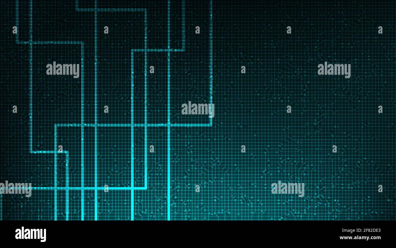 Digital Line on Technology Background,Hi-tech Digital and security ...