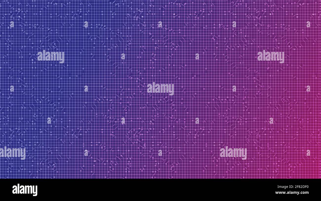 Ultra Violet Circuit Microchip Technology on Future Background,Hi-tech ...