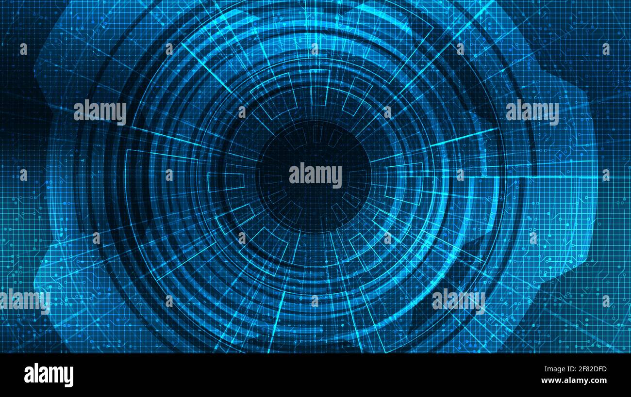 Security Circle Technology Background,Hi-tech Digital and secure ...