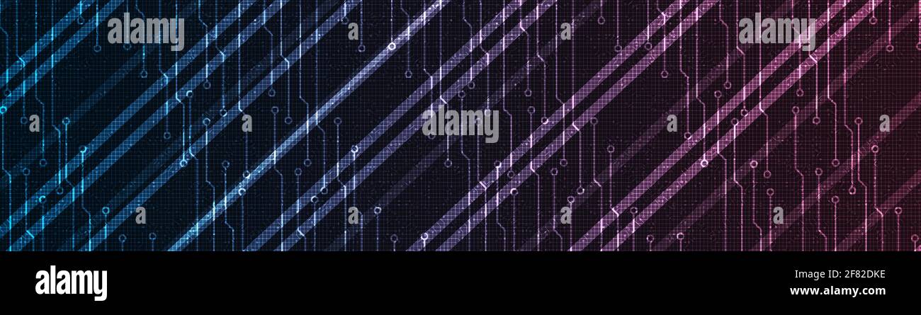 Panorama Microchip Technology Background,Hi-tech Digital and security ...