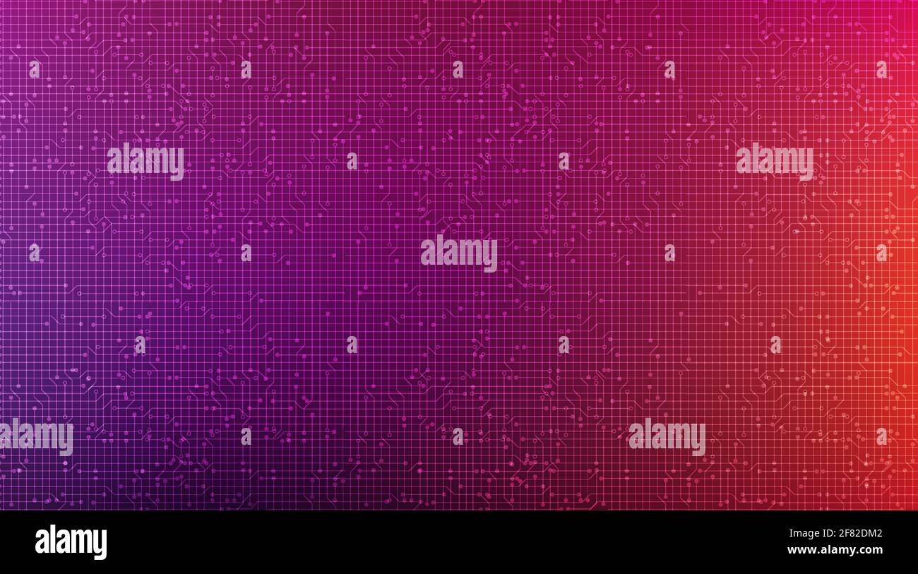 Colorful Circuit Microchip Technology on Future Background,Hi-tech ...