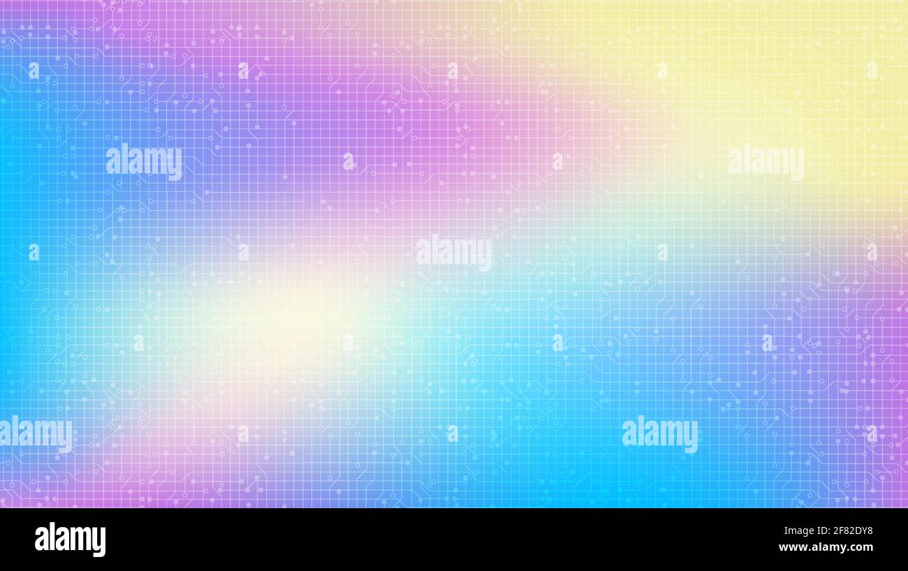 Colorful Technology Background,Hi-tech Digital and Unicon Concept ...