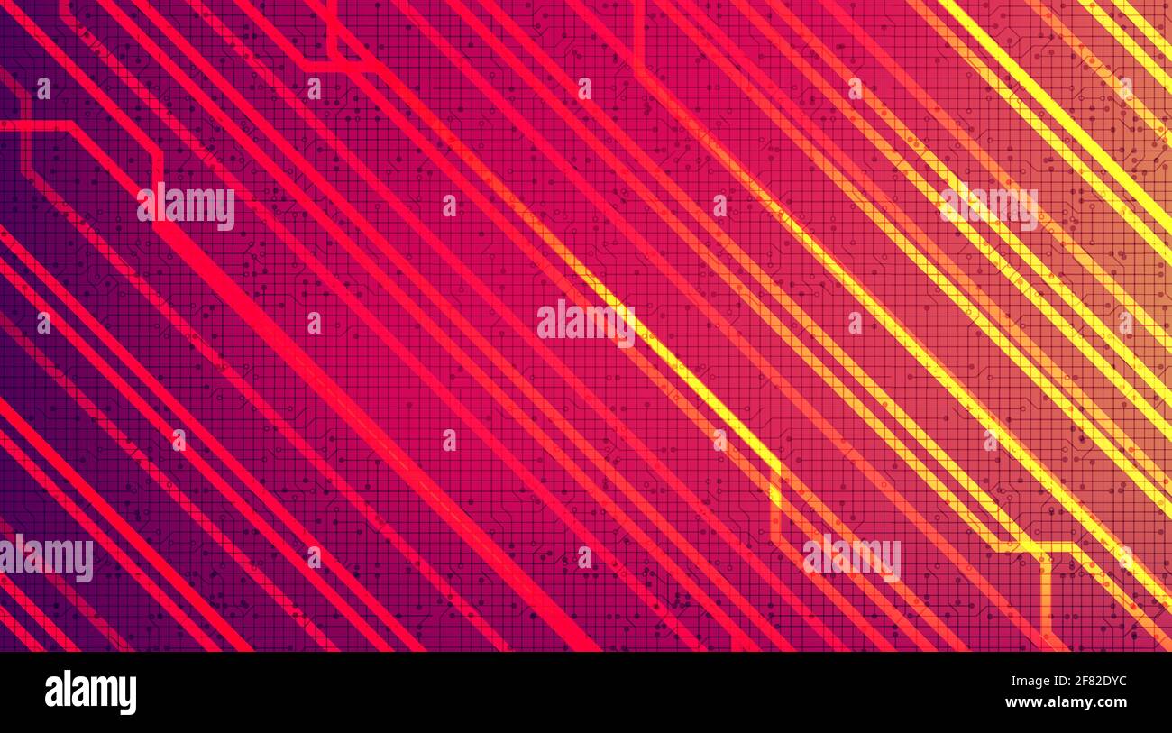 Colorful Future Technology Background,Hi-tech Digital and network ...