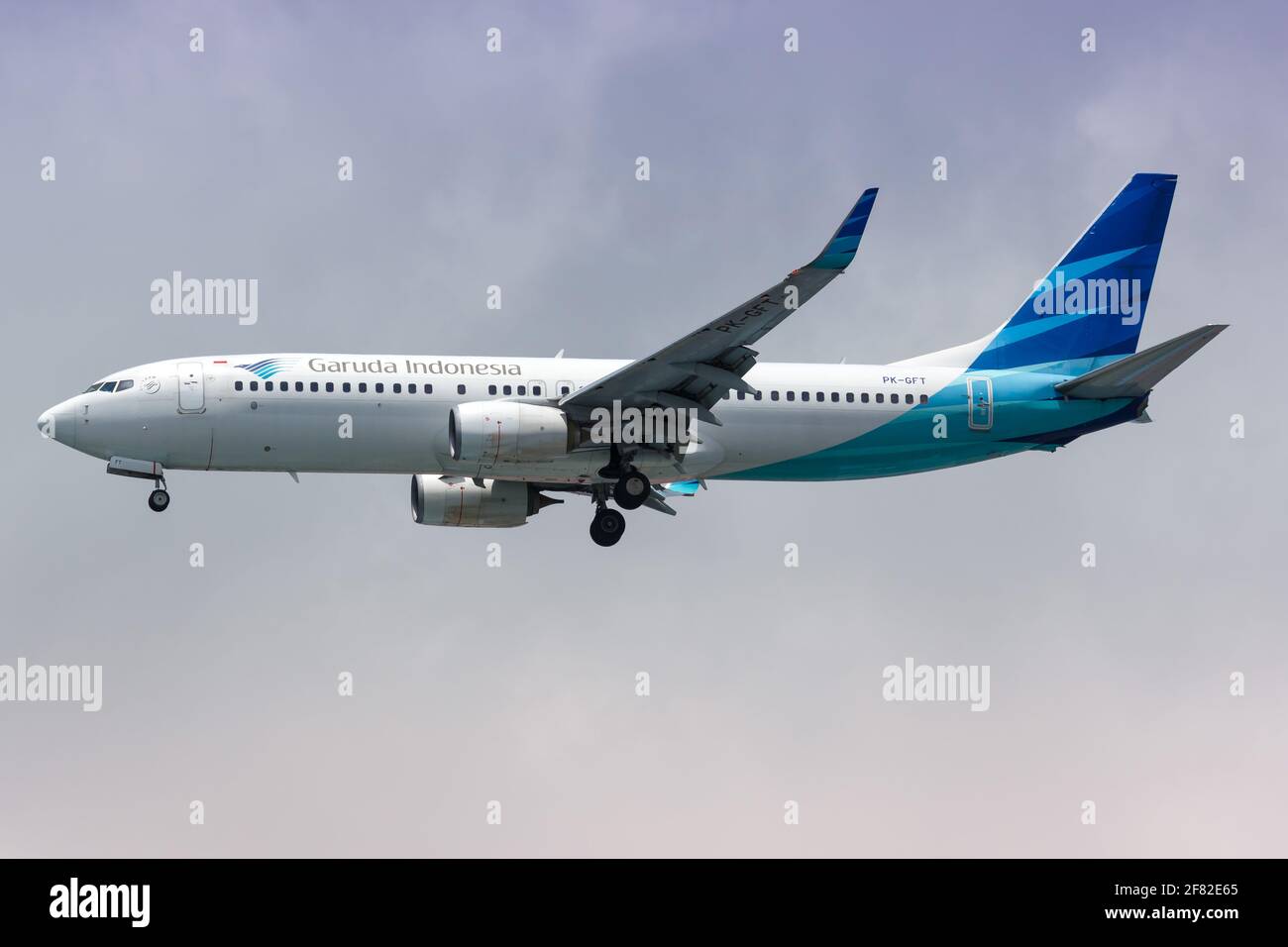 Jakarta, Indonesia – 26. January 2018: Garuda Indonesia Boeing 737-800 at Jakarta airport (CGK ...