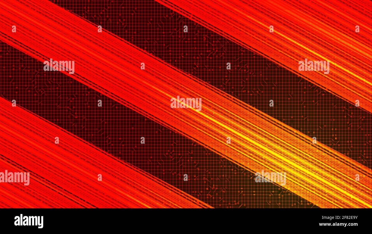 Red Speed Light on Technology Background,Digital and internet Concept ...