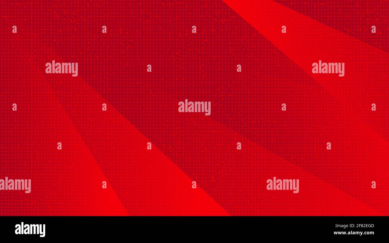 Modern Red Technology Background,Digital and Connection Concept design ...