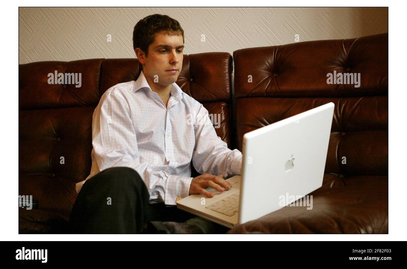 James Daley, re phone scam, at home in wimbledon.pic David Sandison 20 ...