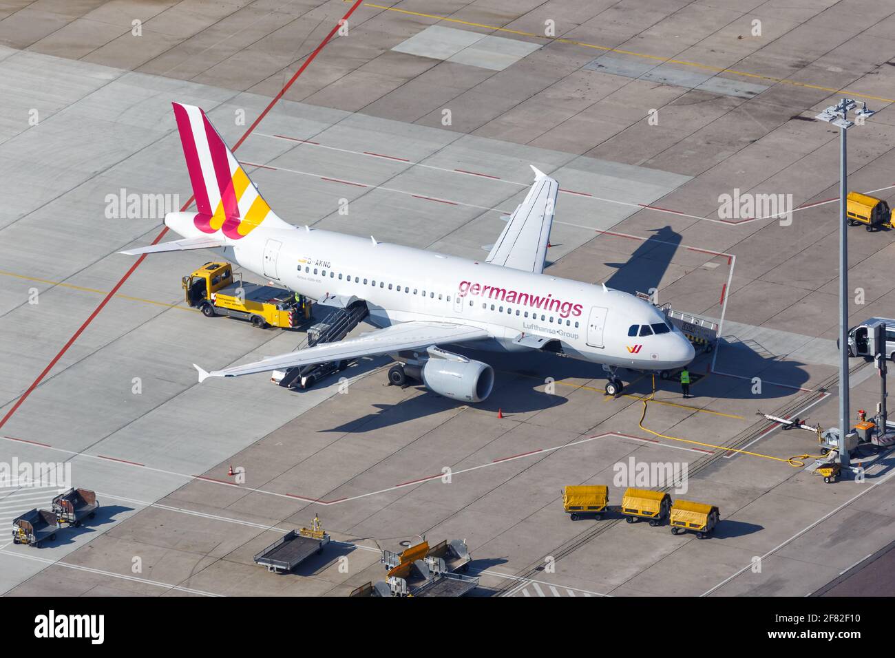 Stuttgart, Germany – September 2, 2016: Aerial photo of Germanwings ...