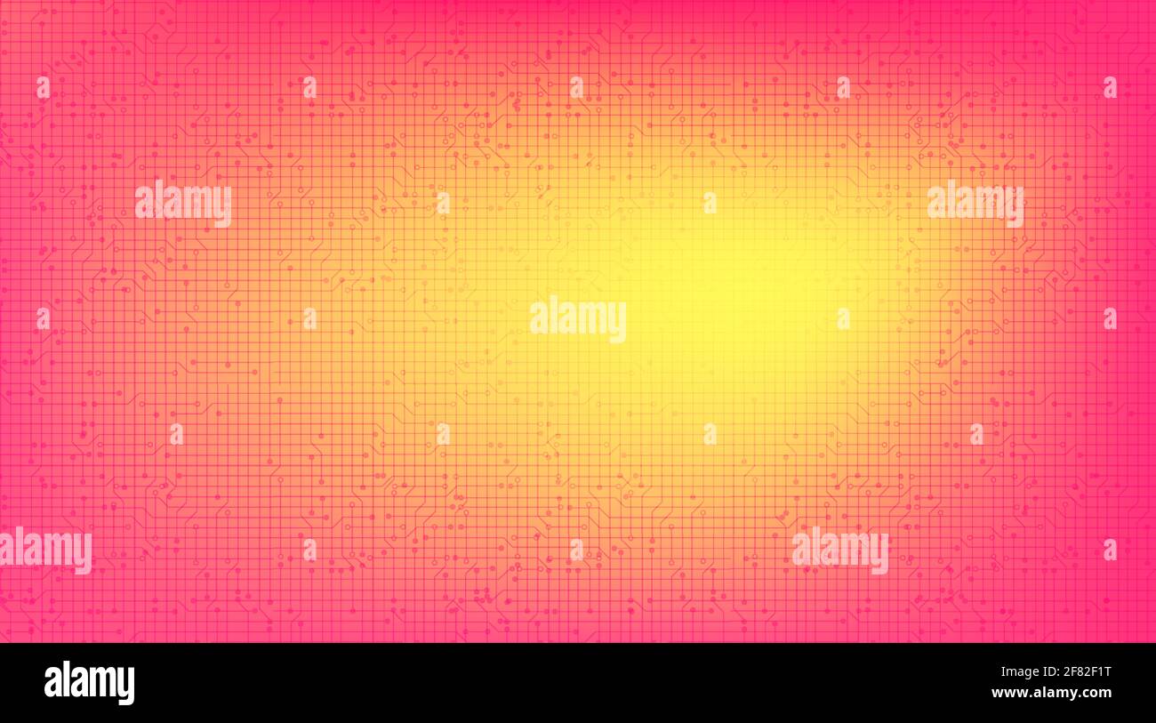 Pink Circuit Board Technology on Future Background,Hi-tech Digital and ...