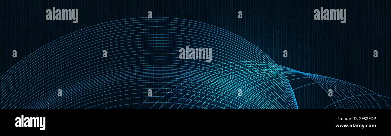 Waving Sound Wave Technology Background,Hi-tech Digital and sound wave ...