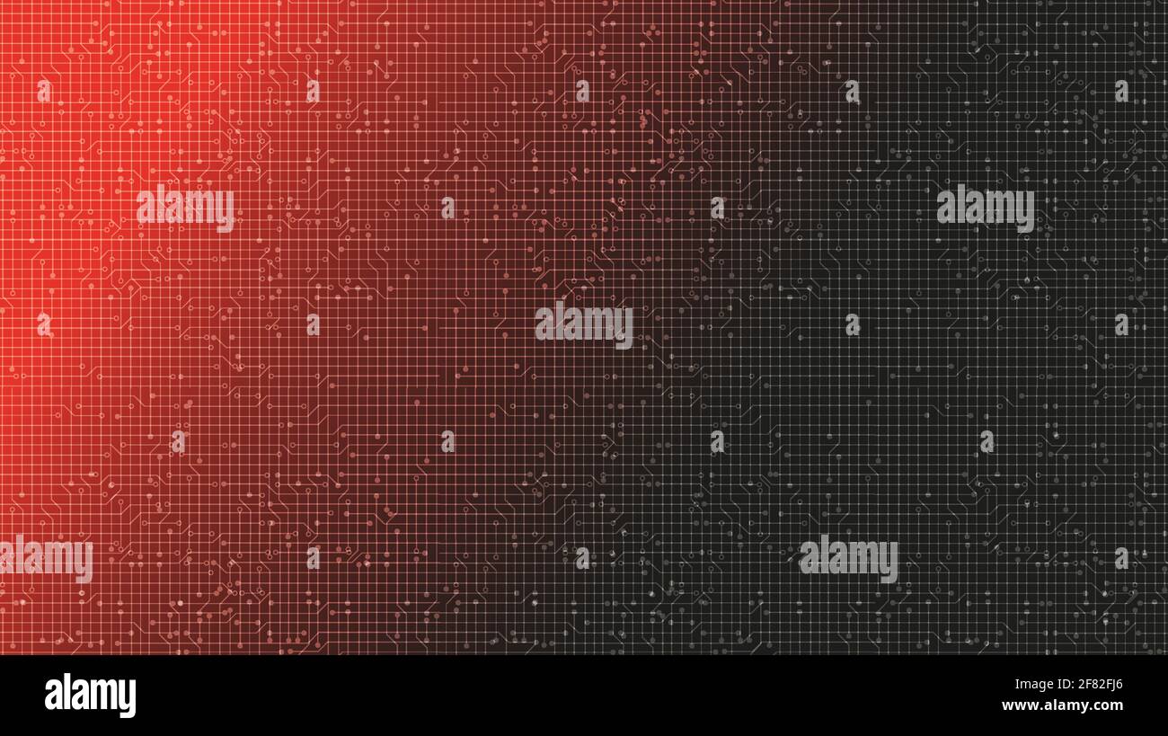 Black and Red Technology Background,Digital and Connection Concept ...