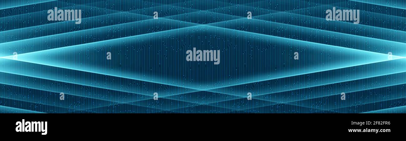 Panorama Security Light Background,Hi-tech Digital and sound wave ...