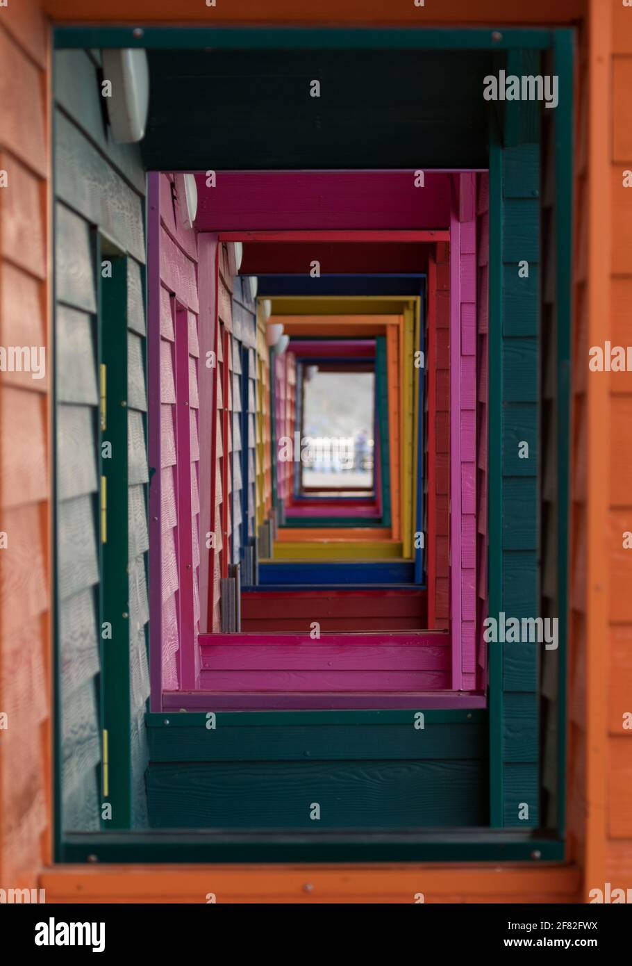 Saltburn beach huts hi-res stock photography and images - Alamy