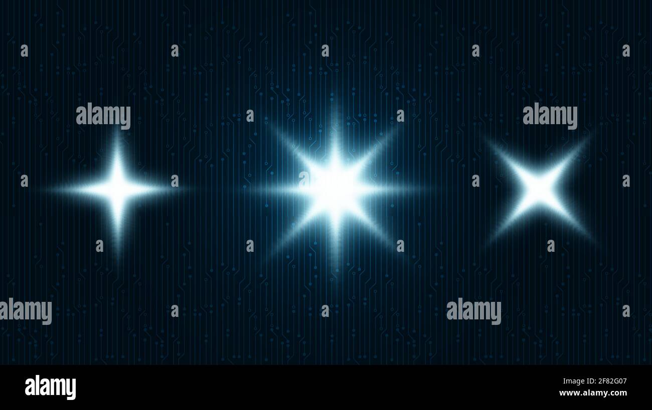 Digital Light Symbol on Technology Background,Hi-tech and Communication ...