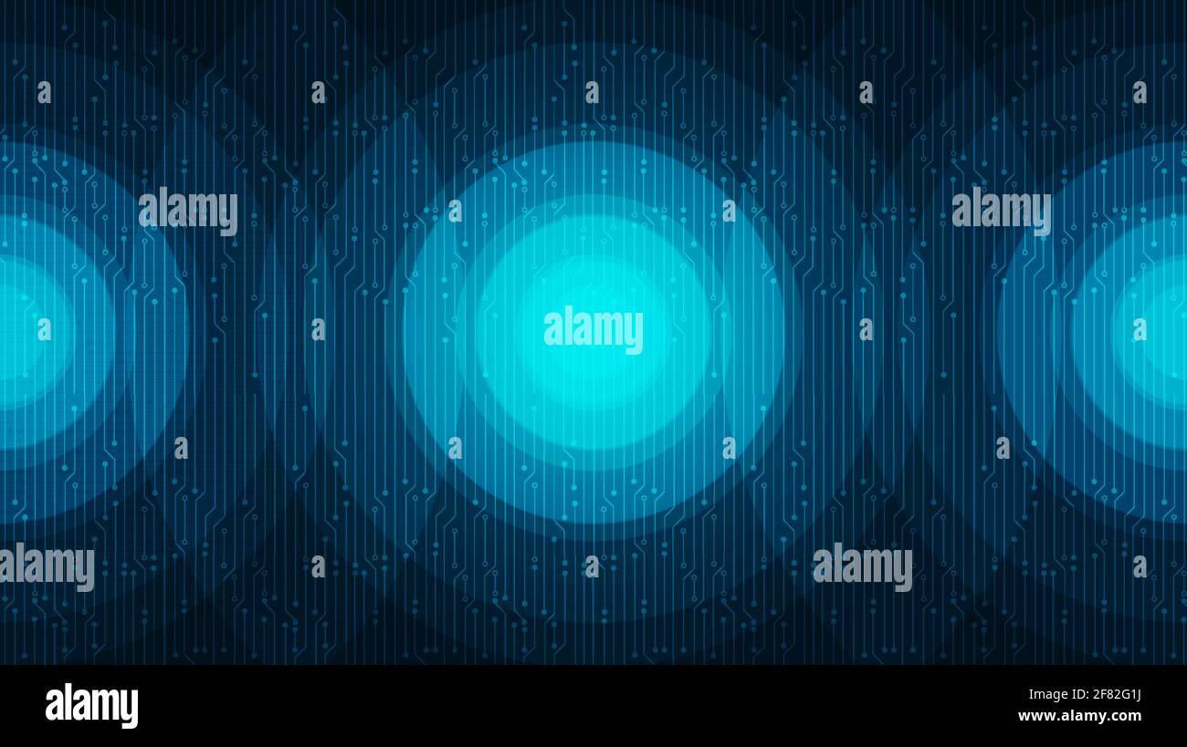 Abstract Digital Circle Technology Background,Hi-tech Digital and ...