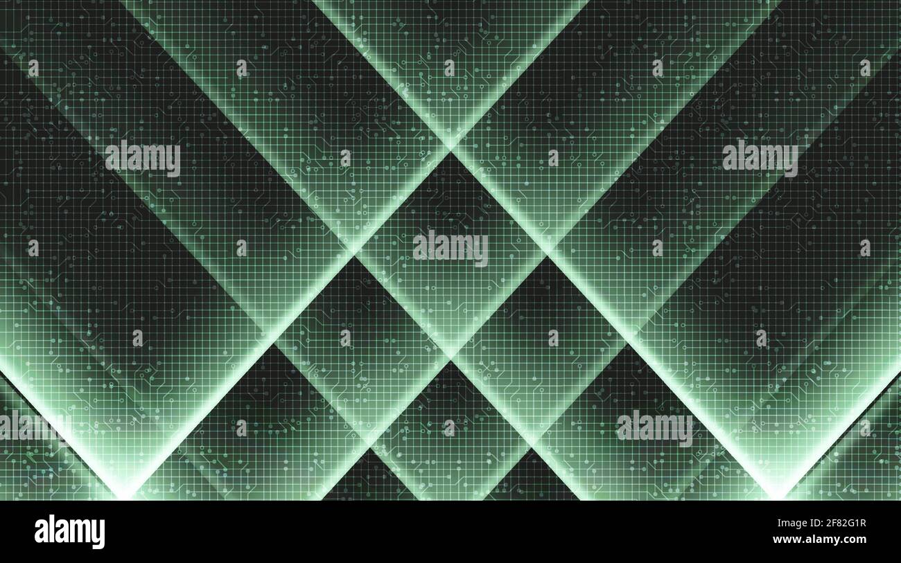Abstract Green Cyber Technology Background,Digital and Connection ...