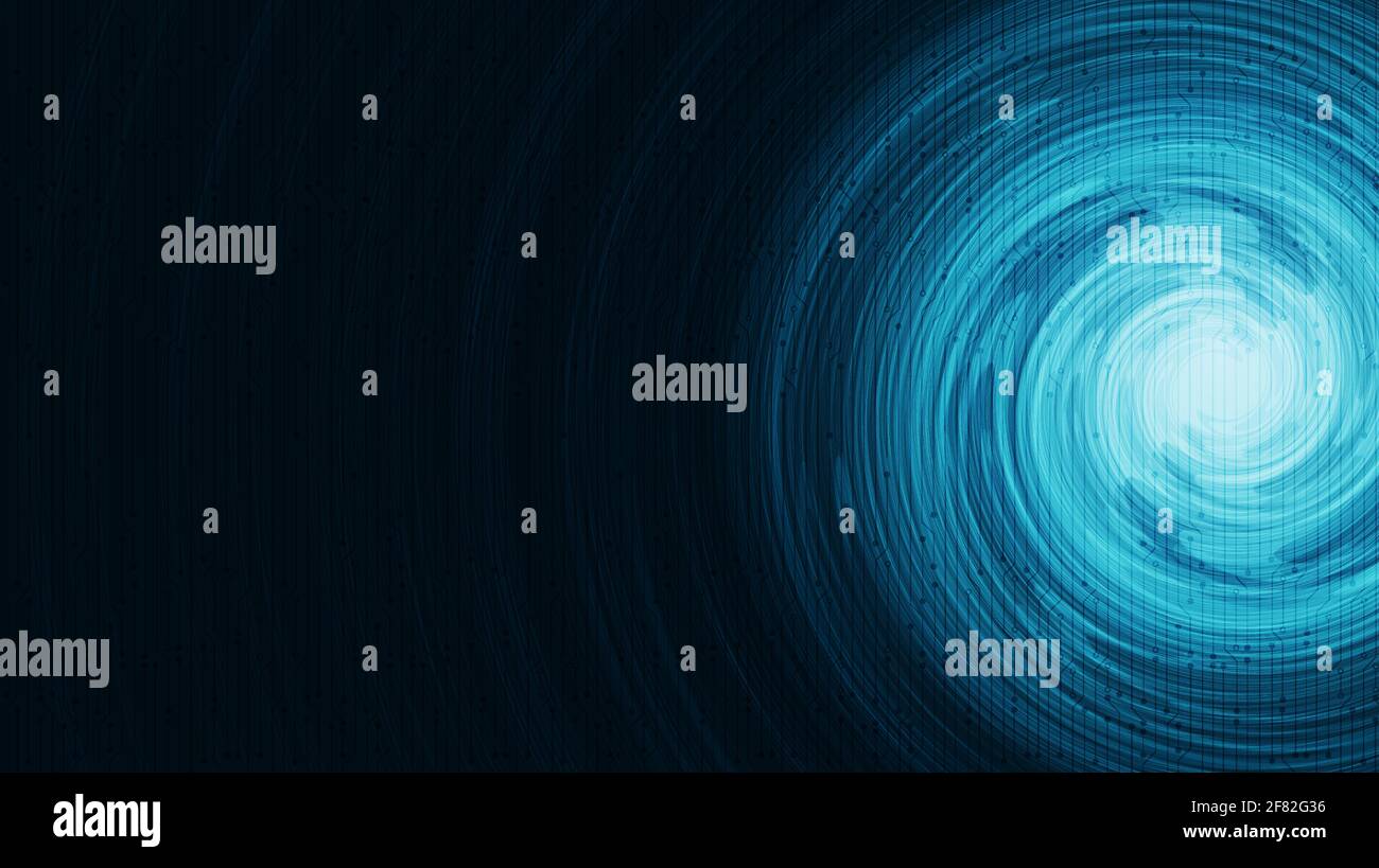 Light Spiral Technology on Future Background,Hi-tech Digital and ...