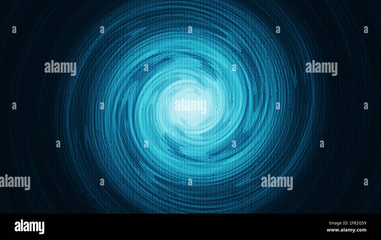 Spiral Technology on Future Background,Hi-tech Digital and ...