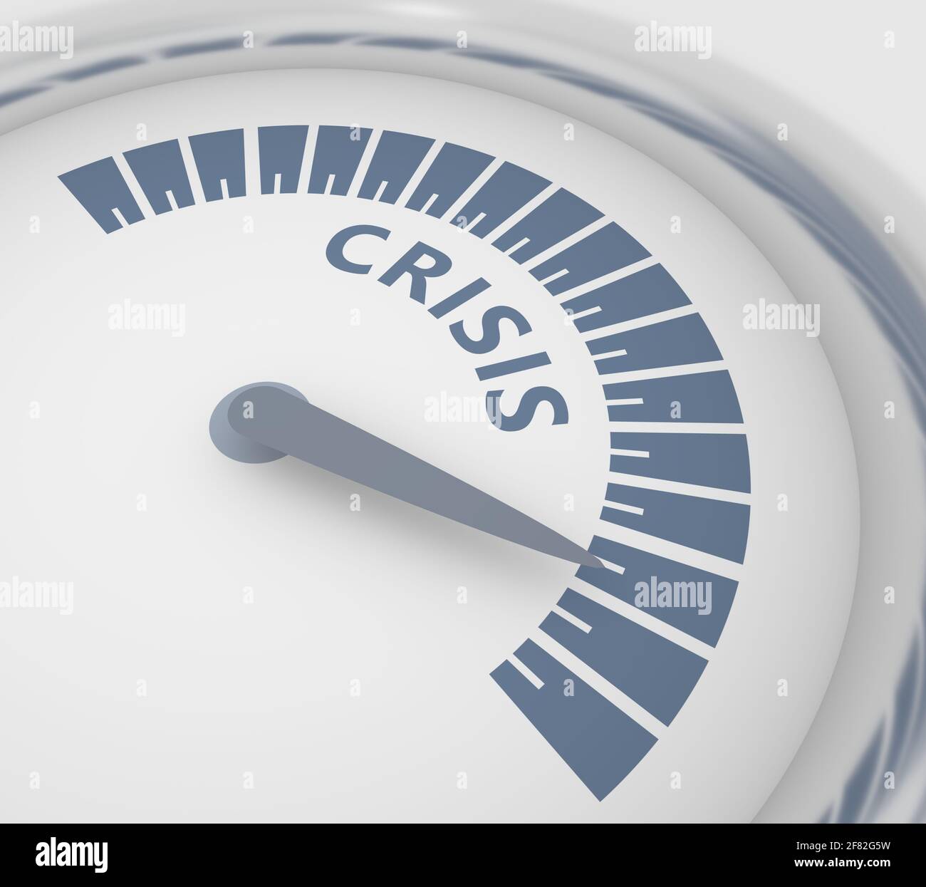 Scale with arrow. The crisis level measuring device icon. Sign ...