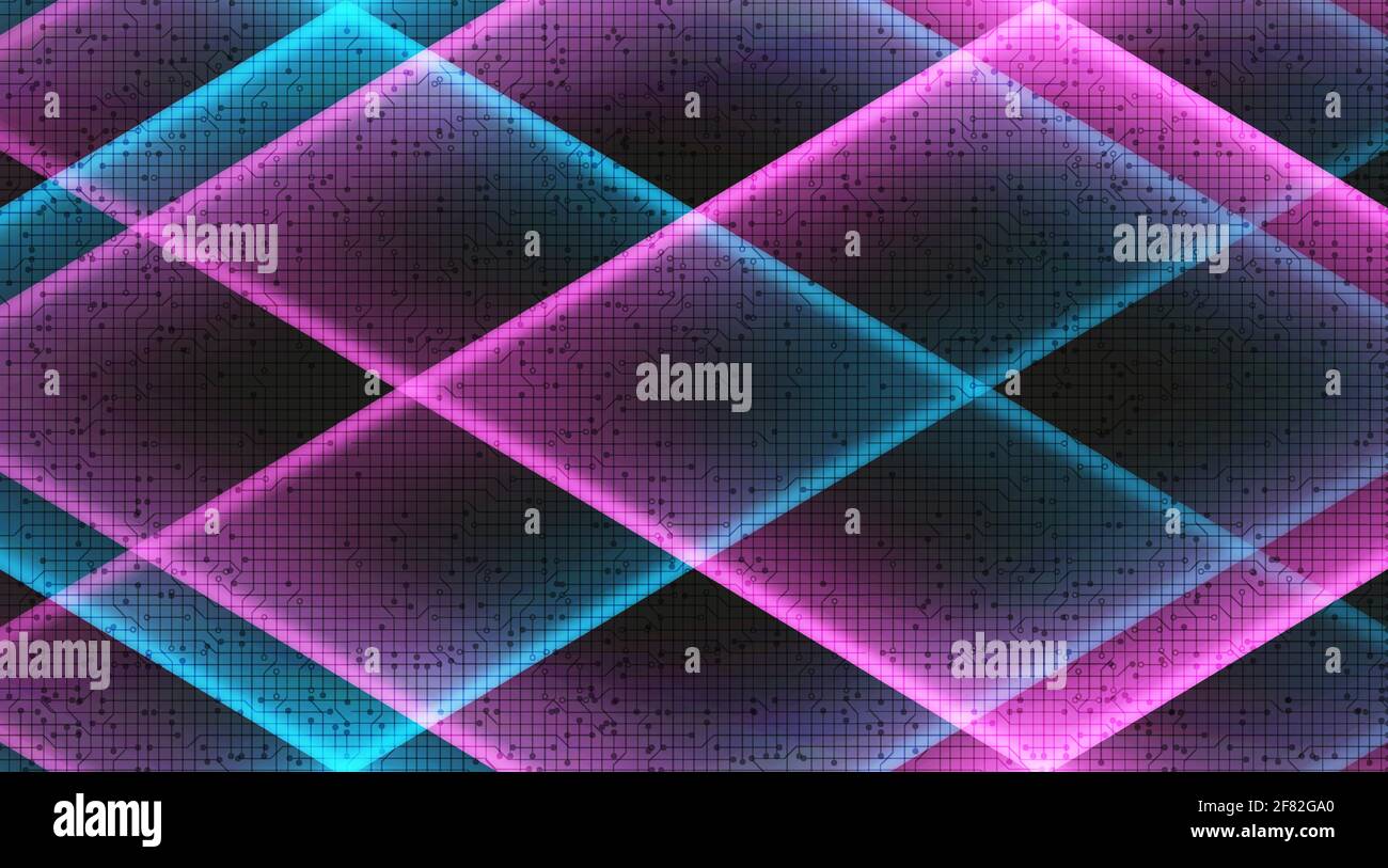 Neon Light Technology Background,Digital and Connection Concept design ...