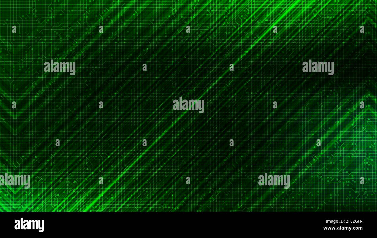 Green Circuit Security on Technology Background,Hi-tech Digital and ...