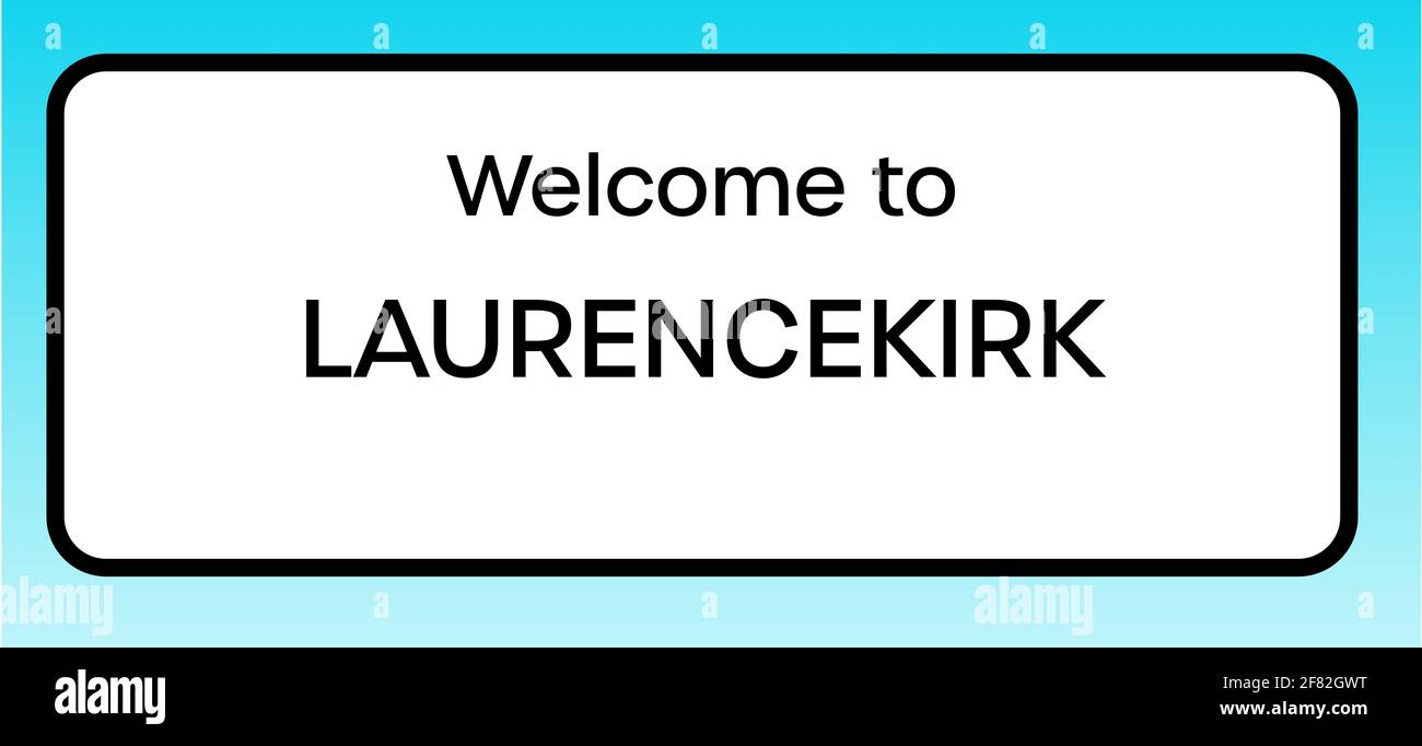 A graphic illlustration of a British road sign welcoming you to ...
