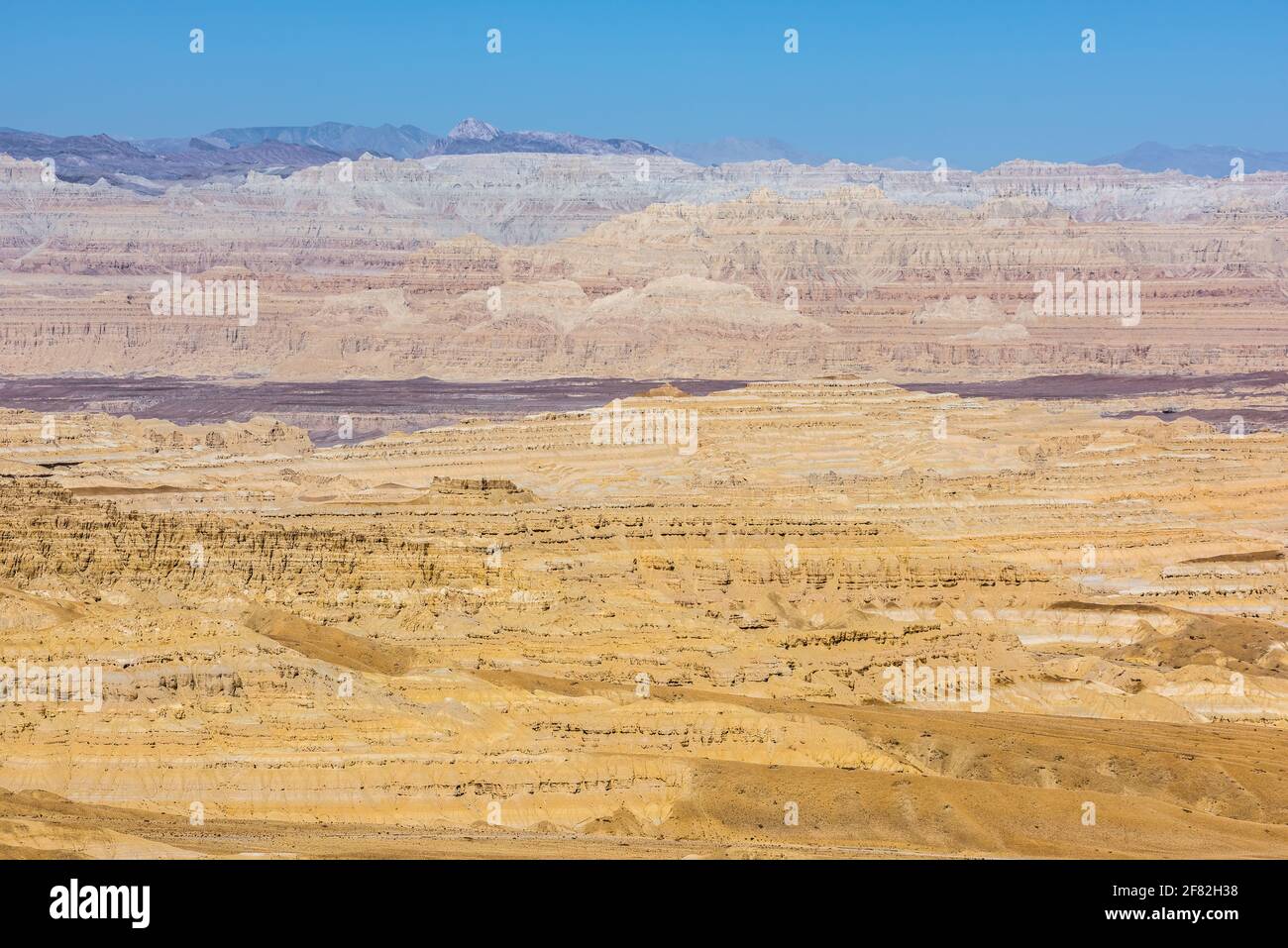 Eroded landscape and rock towers in Zanda soil forest Stock Photo - Alamy