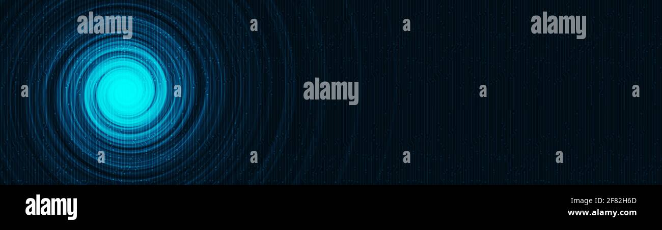 Panorama Digital Spiral Background,Hi-tech Digital and sound wave ...