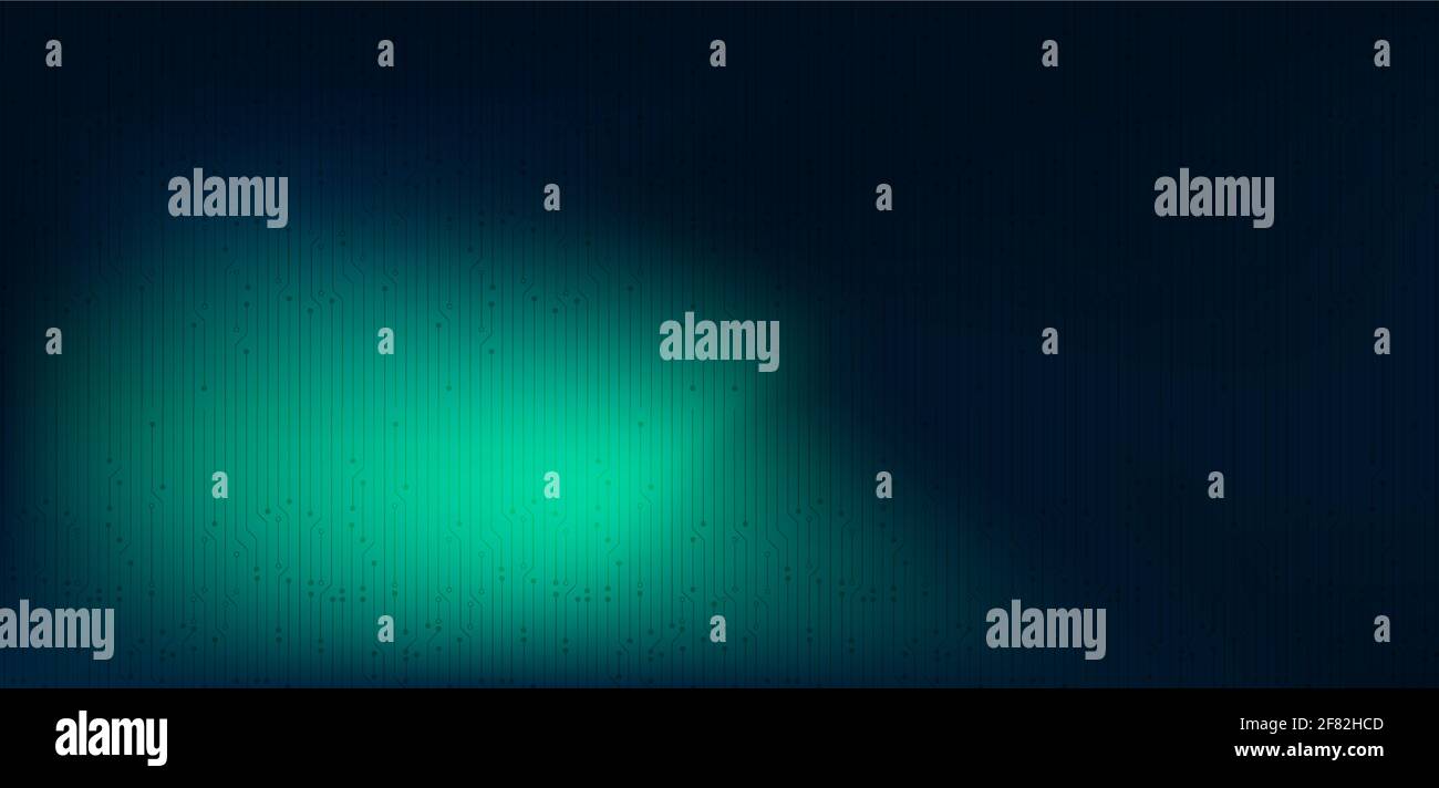 Modern Green Light Technology on Future Background,Hi-tech Digital and ...