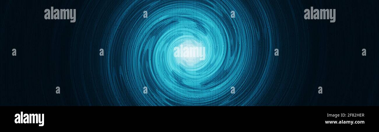 Panorama Spiral Technology on Future Background,Hi-tech Digital and ...