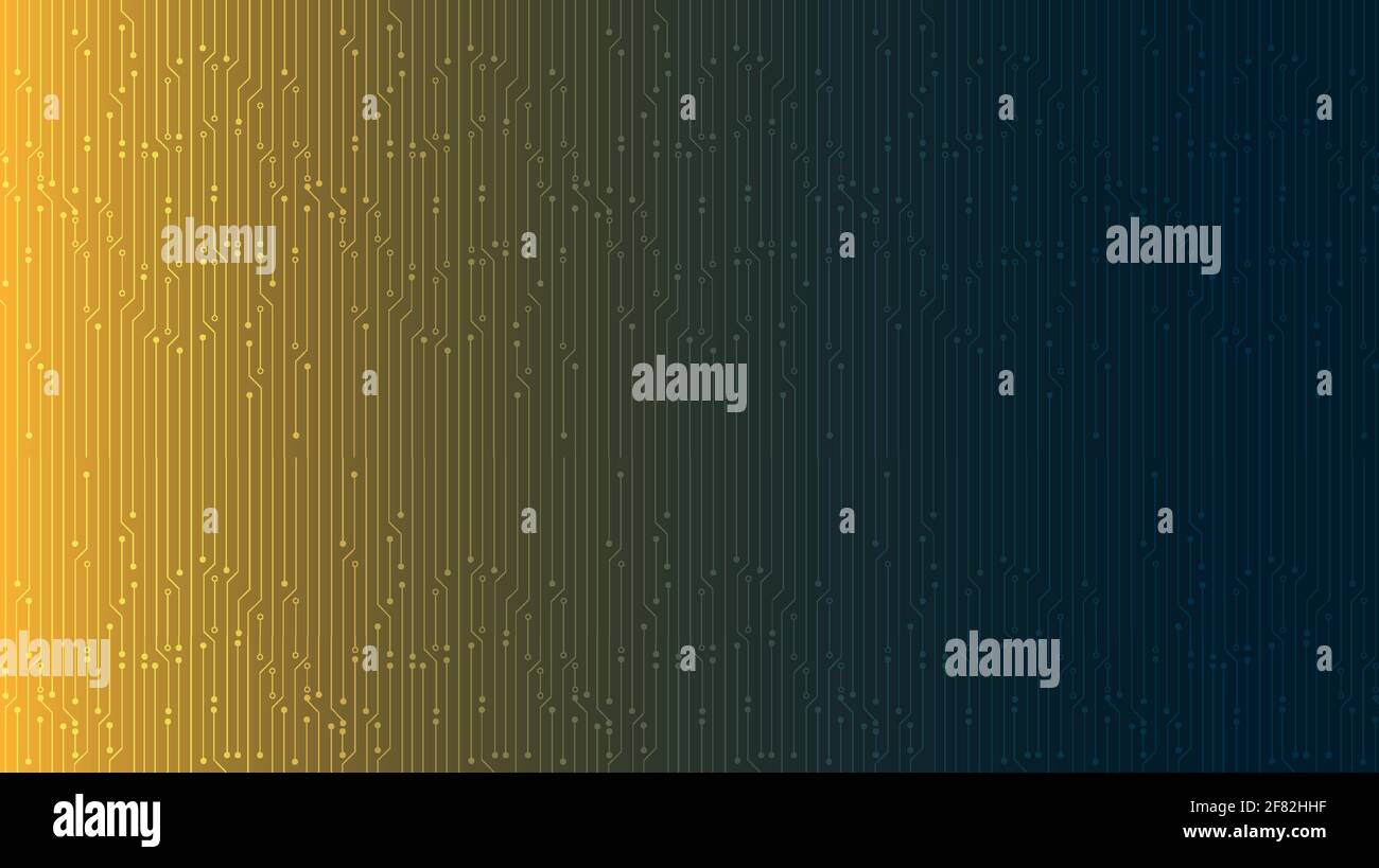 Yellow and Bluel Technology on Future Background,Hi-tech Digital and ...